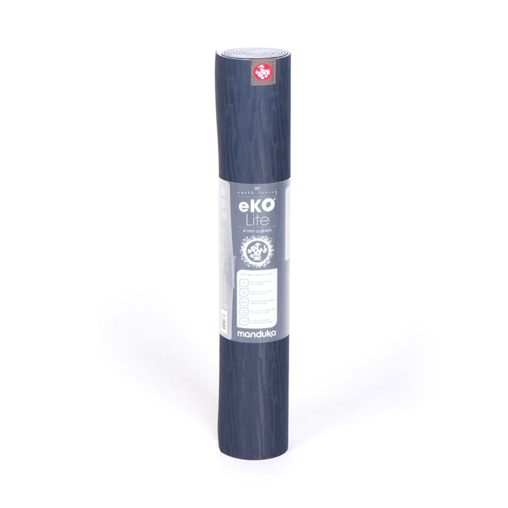 eKoLite 4mm Natural Rubber Yoga Mat - Midnight - Sustainable Travel ...