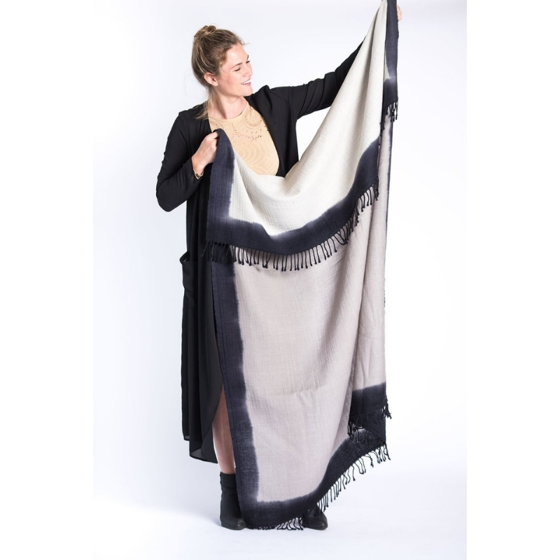 Ultralight Merino Wool Throw - Cloud - Sustainable Travel & Living